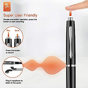 32GB Digital Voice Recorder - Voice Activated Recorder for Lectures Meetings Classes, Audio Recording Device Audio Recorder Portable USB MP3 Playback