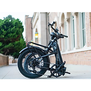 EMOJO Bike Bobcat E-Bike Foldable 7-Speed 500W 48V Electric Bicycle with Removable Battery (Bobcat, Blue)