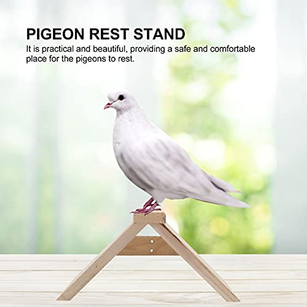 balacoo 2pcs Pigeon Perches Woodden Dove Rest Stand Pigeons Rest Stand Bird Perches Durable Wood Roost Racing Pigeon Stand Frame for Dove Swallow Birds