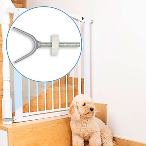 2 Pack Baby Gate Y Spindle Rod M10 (10mm) Stair Banister Baby Gate Adaptors, Replacement Bolt Part for Baby & Pet Pressure Mounted Safety Gates, Baby Tension Gate Extender