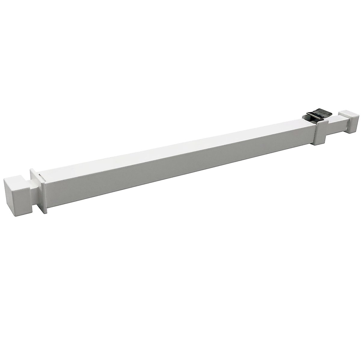 Ideal Security Window Security Bar with Childproof Lock, Adjustable Window Lock AC Units and Inside Security, Horizontal and Vertical Sliding Window Bar, White (15.7-26.75 Inches)
