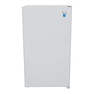 Avanti AVARM3306W Mini Fridge Compact Refrigerator for Home Office or Dorm, Manual Defrost with Reversible Door, Energy Star Rated, White