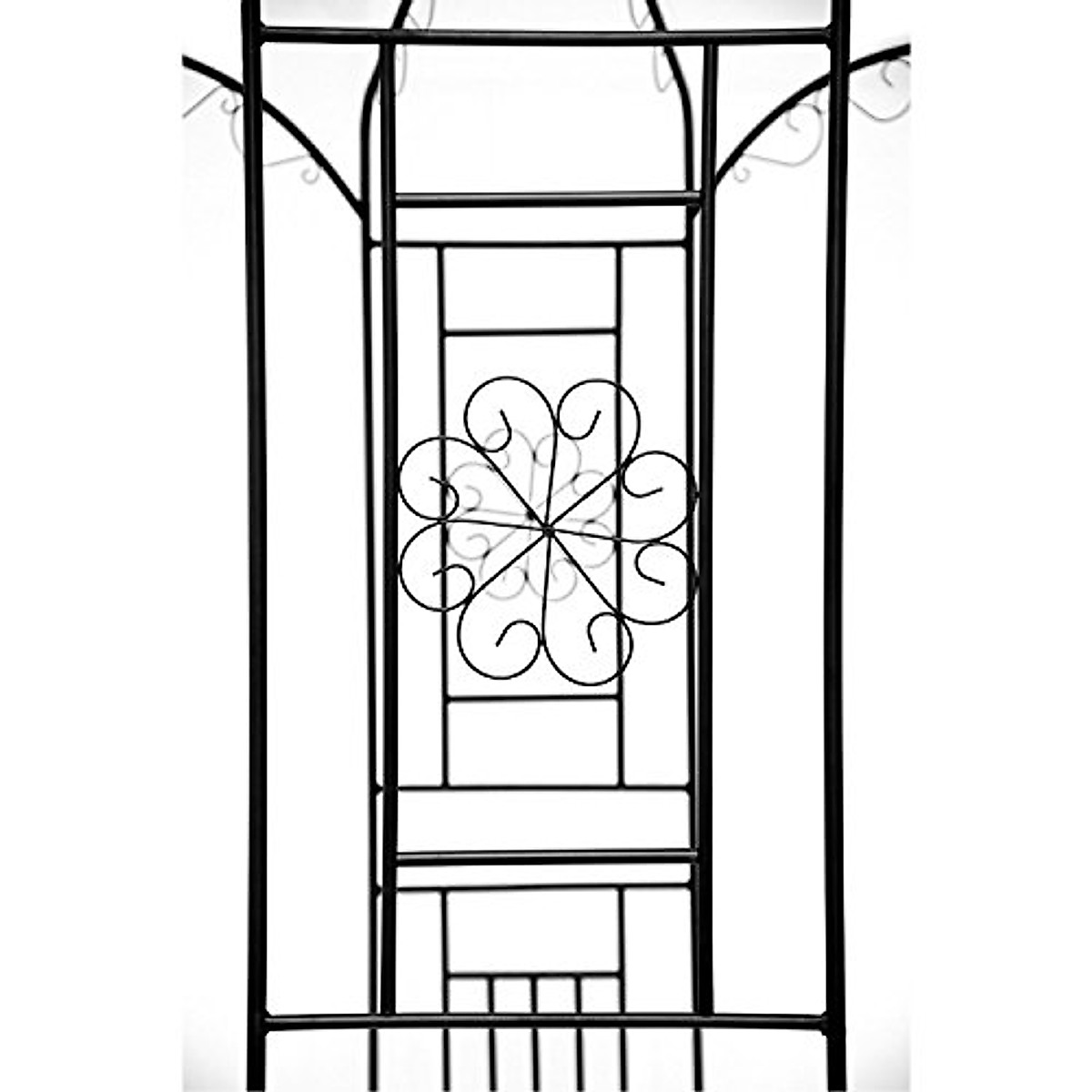 1. GO Steel Garden Arch, 8' High x 5'2" Wide, Garden Arbor for Various Climbing Plant, Outdoor Garden Lawn Backyard Gazebo