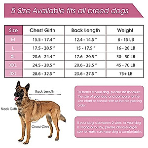 Jiupety Dog Surgical Recovery Suit Adjustable, Not Fit Slim and Long Body, Dog Suit for Surgery Recovery, 3XL Size, Anti-Licking Surgical Dog Onesies, Pink Leopard.