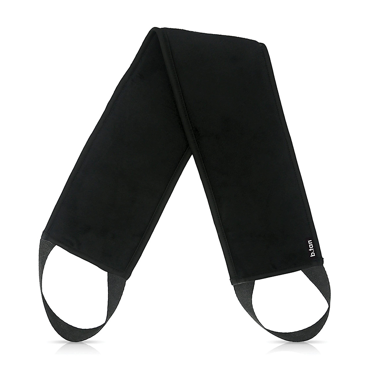 b.tan Back Self Tanning Applicator | We've Got Your Back - Best Sunless Tanner Body Mitt w/Handles, Streak-Free, Velvety Soft, Reusable, Washable, Great for Foam, Mousse, Gradual Lotion, & Drops