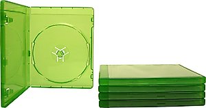 (5) 12mm Replacement Video Game Cases - Translucent Green - Compatible with Xbox One - #VGBR12XONE