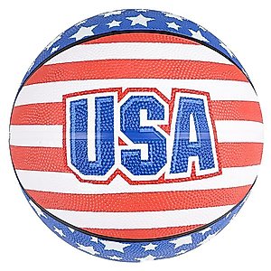 The Dreidel Company Basketball USA Design, Sports Lovers, Outdoor Fun, Birthday Parties Events & Gatherings, Party Favors, 9.5" Basketball (USA Flag Design)