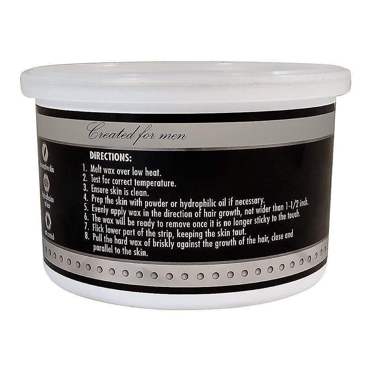 Wax Necessities Barbero Grooming Depilatory Hard Wax Steel for Men 14 Ounces