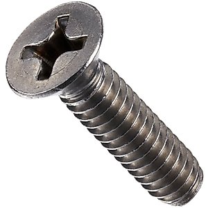 MonsterBolts - M6 x 10mm Phillips Flat Head, DIN 965, Stainless Steel, 25 Pack