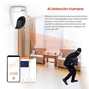 Tenda Gold Baby Monitor, 1080p HD Smart Home Pan/Tilt Camera with Night Vision, Motion Detection for Baby Monitor, Two-Way Audio, with Smartphone App, Designed for Moms and Babies (CP3)