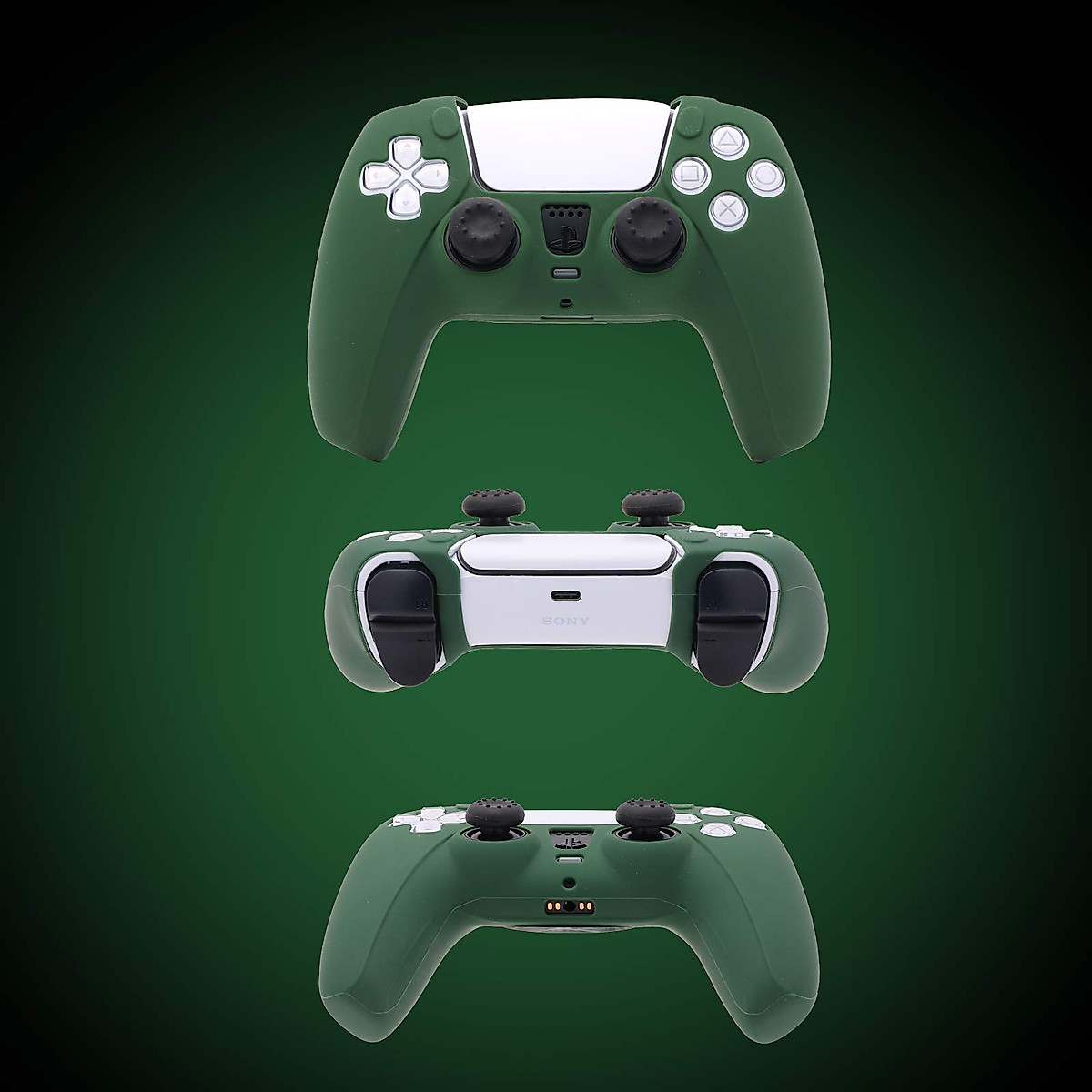 PS5 Accessories, PS5 Controller Skin, PS5 Silicone Controller Cover Green