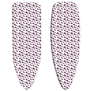 Minky Homecare SmartFit Supersize Reflector Ironing Board Cover with Heat Reflective Surface – Fits Extra Large Ironing Boards up to 57 x 21 Inches (White/Multicolor)