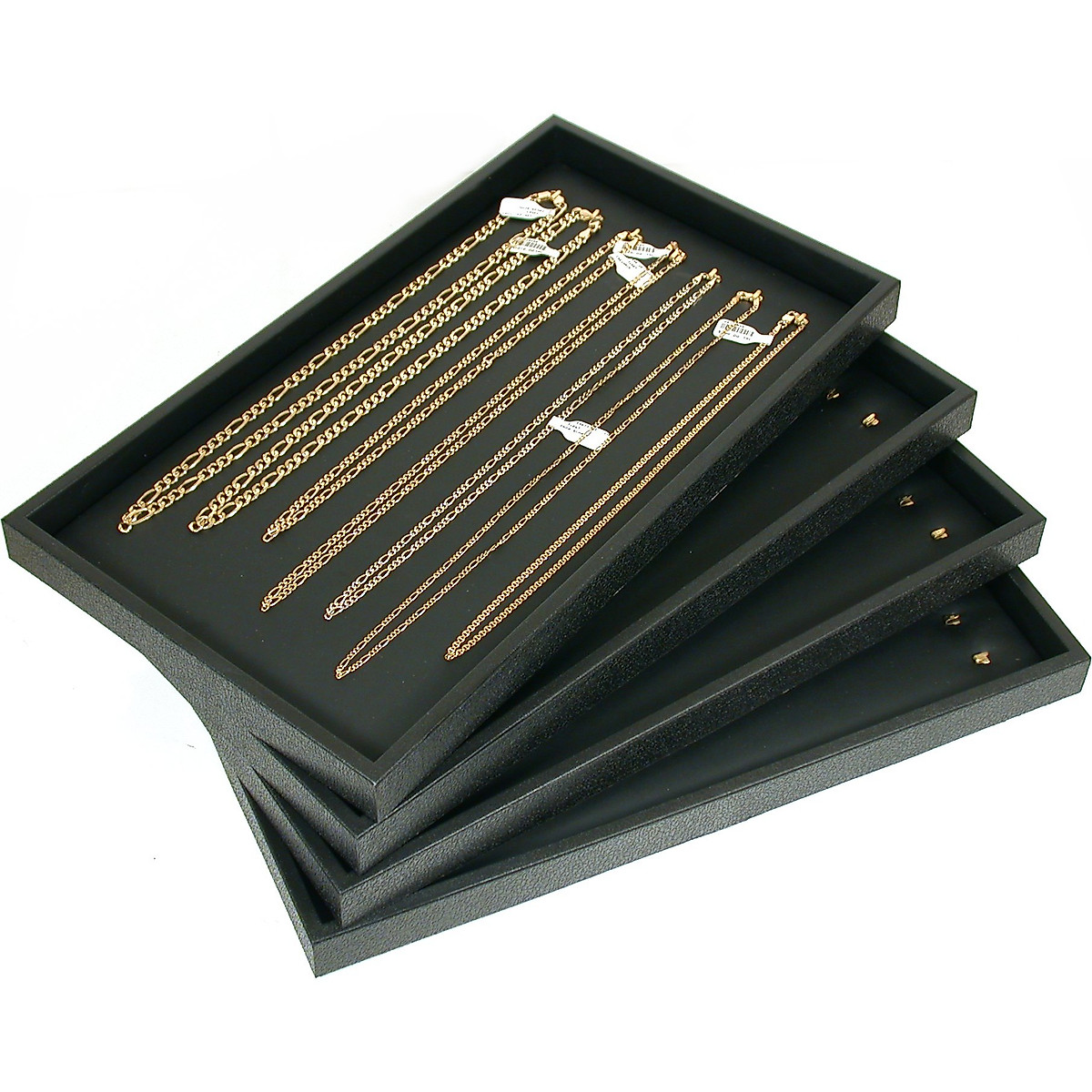 Jewelry Display Carrying Case Rolling With Trays New