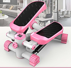 YSUEFIJO Stepper Exercise for Home, Portable Climber Stair Stepper, Mini Stepper Fitness Equipment with LCD Monitor, for Home, Desk or Office Workouts (Red)