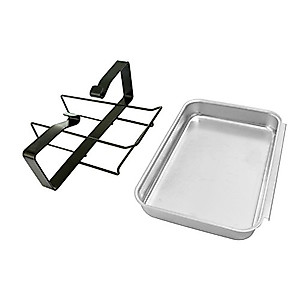 Stanbroil 7515 Aluminum Gas Grill Catch Pan and Holder Grease Collection Pan Replacement for Weber Genesis 1000-5500, Genesis Silver/Gold/Platinum, Genesis II Series, Platinum I/II, and Summit Grills