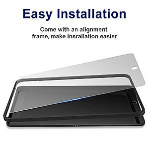 Ksleri [2 Pack Matte Glass Screen Protector for iPad 10.2 inch(2021/2020/2019 Model, 9th/8th/7th Generation) Anti-Glare Anti-Fingerprint Tempered Glass Film with Alignment Frame