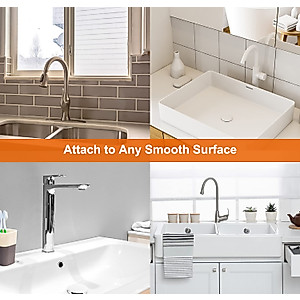 Self-Draining Sponge Holder with Suction Cup Installation, Sponge Organizer for Bathroom and Kitchen Sink, Dishwasher Safe Sponge Storage for Smiley Round Sponges (No Sponges Included) 1-Pack