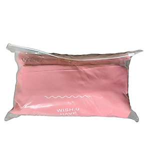 Packing Cubes VAGREEZ 7 Pcs Travel Luggage Packing Organizers Set with Toiletry Bag (Pink)