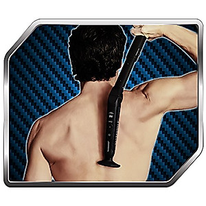 MANGROOMER Lithium Max Plus+ Back Hair Shaver (New 7th Generation) Complete Attachment Head With Shock Absorber Neck & New 50% wider Blade Design