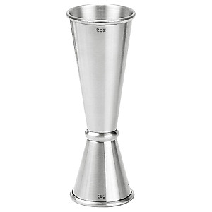 Cocktail Jigger for Bartending - Japanese Double Sided Jigger with Measurements Inside, 2 oz 1 oz Stainless Steel Measuring Jigger