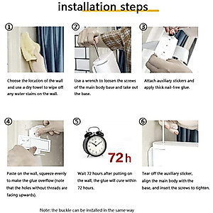 ABHILWY Retractable Clothesline Clothes Line Retracting Outdoor/Indoor, Heavy Duty Adjustable Drying Rope Wire Dryer Widened Belt, Self Adhesive Wall Mount Case with 29 Windproof Hanging Holes Black