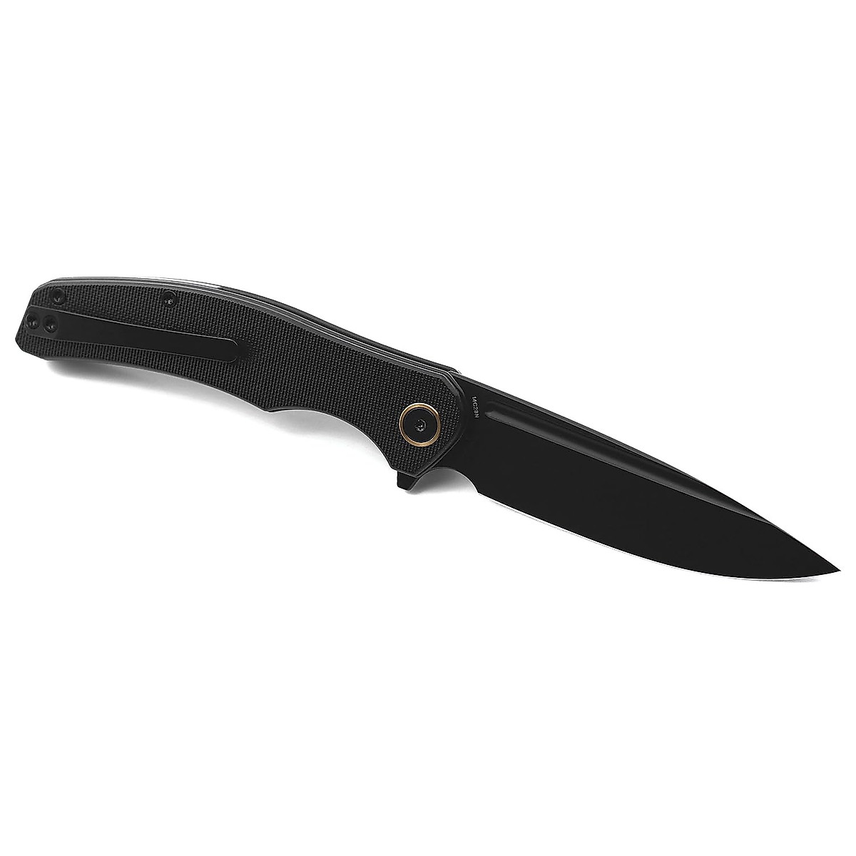 Miguron Knives M Velona Flipper Folding Knife 3.5" Small Version 14C28N Black PVD Blade Black G10 Handle Pocket Knife MGR-8003BKS