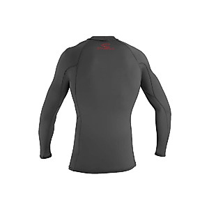 O'Neill Youth Basic Skins UPF 50+ Short Sleeve Rash Guard, Graphite, 14