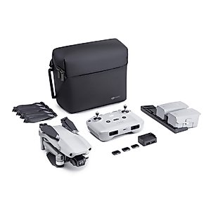 DJI Mavic Air 2 Fly More Combo - Drone Quadcopter UAV with 48MP Camera 4K Video 1/2" CMOS Sensor 3-Axis Gimbal 34min Flight Time ActiveTrack 3.0, Grey (Renewed)