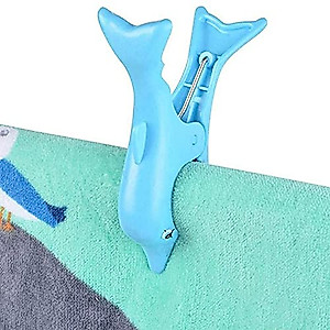 Beach Towel Clip, Bright Color Clothes Pegs, Animal Decorative Retaining Clip, Cute Towel Clamp, Plastic Towel Pin, Prevent Wind Clothespin(2pcs-B)