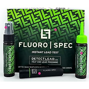 FLUORO-SPEC Instant Lead Testing Kit, Light Lead Up, Indicates Lead Hazards on Any Surface Spray and Shine The Light to Test for Lead