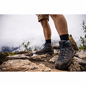 SCARPA Men's Kailash Trek GTX Waterproof Gore-Tex Lightweight Boots for Backpacking and Hiking - Shark Grey/Lake Blue - 8-8.5