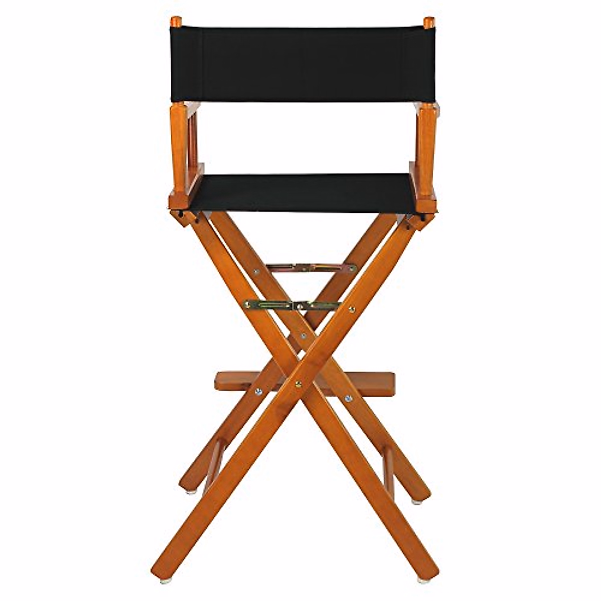 Casual Home 30" Director's Chair Honey Oak Frame-with Black Canvas, Bar Height