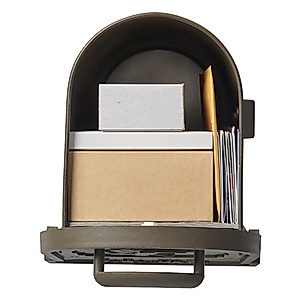 Gibraltar Arlington Large Capacity Galvanized Steel Bronze, Post-Mount Mailbox, AR15T000