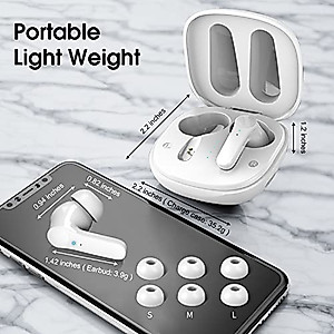 Wireless Earbuds Sport Bluetooth 5.1 Earphones in-Ear with Immersive Sound 24H Playtime IPX5 Waterproof Stereo Headphones in Ear Built in Mic Headset Premium Sound Compatible with Apple & Android…