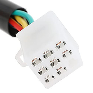FVRITO Left Starter Kill Light Switch Female Plug Assembly for 50cc 70cc 90cc 110cc 125cc TaoTao RoKeta Sunl RPS ICEbear RPS Yamoto Jetmoto Kazuma Vitacci Chinese ATV Quad 8 Wire 3-Function