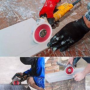 NYTiger 3 Pack 5 inch Diamond Saw Blade 5" Super Thin Tile Blades Cutting Disc Wheel for Cutting Porcelain Tiles Granite Marble Ceramics Works with Tile Saw and Angle Grinder