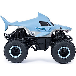 Monster Jam, Official Megalodon Remote Control Monster Truck, 1:24 Scale, 2.4 GHz, for Ages 4 and Up