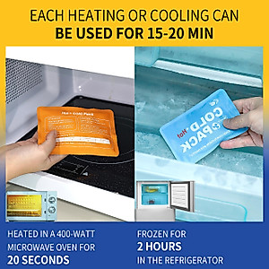 Reusable Hot and Cold Small Gel Ice Packs for Injuries (3pcs|5" x3.5''), Cold Compress, Relief Pain, Flexible and Soft Ice Packs for Kid's Boo Boos, Headache,Wisdom Teeth,Breastmilk