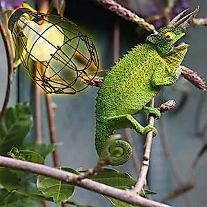 2pcs Reptile Heater Guard Lamp Shade Bulb Guard Ceramic Heat Lamp Stand Anti-high Temperature Burns for Winter Amphibian Aquarium Coop (Does not Include Bulb)