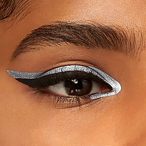 Maybelline TattooStudio Long-Lasting Sharpenable Eyeliner Pencil, Glide on Smooth Gel Pigments with 36 Hour Wear, Waterproof, Sparkling Silver, 1 Count