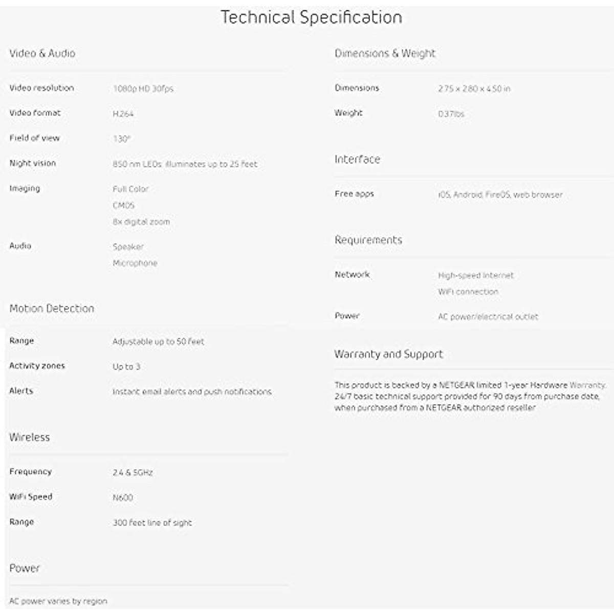 Arlo (VMC3040-100NAS) Q – Wired, 1080p HD Security Camera | Night Vision, Indoor Only, 2-Way Audio | Cloud Storage Included | Works with Alexa (VMC3040), White