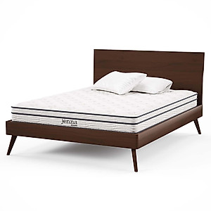 Modway Jenna 6" Innerspring and Foam Queen Mattress in White