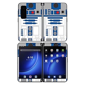 MightySkins Skin Compatible with Microsoft Surface Duo 2 - Cyber Bot | Protective, Durable, and Unique Vinyl Decal wrap Cover | Easy to Apply, Remove, and Change Styles | Made in The USA