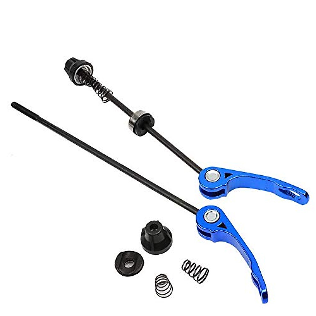 Free-fly MTB Quick Release Bicycle Skewer Set - Front and Rear Mountain Bike Quick Release Skewers - Multiple Color Options (Red)