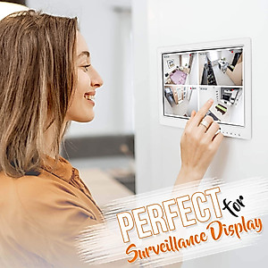 Pyle Inwall Video Monitor Display Screen - 15.4 Inch Full HD 1080p Universal Widescreen LCD Flush Wall Mount HDMI RCA Monitor w/VGA, RCA Audio, Wireless Remote, Frame Cover, Home/Car Use PLVW155U