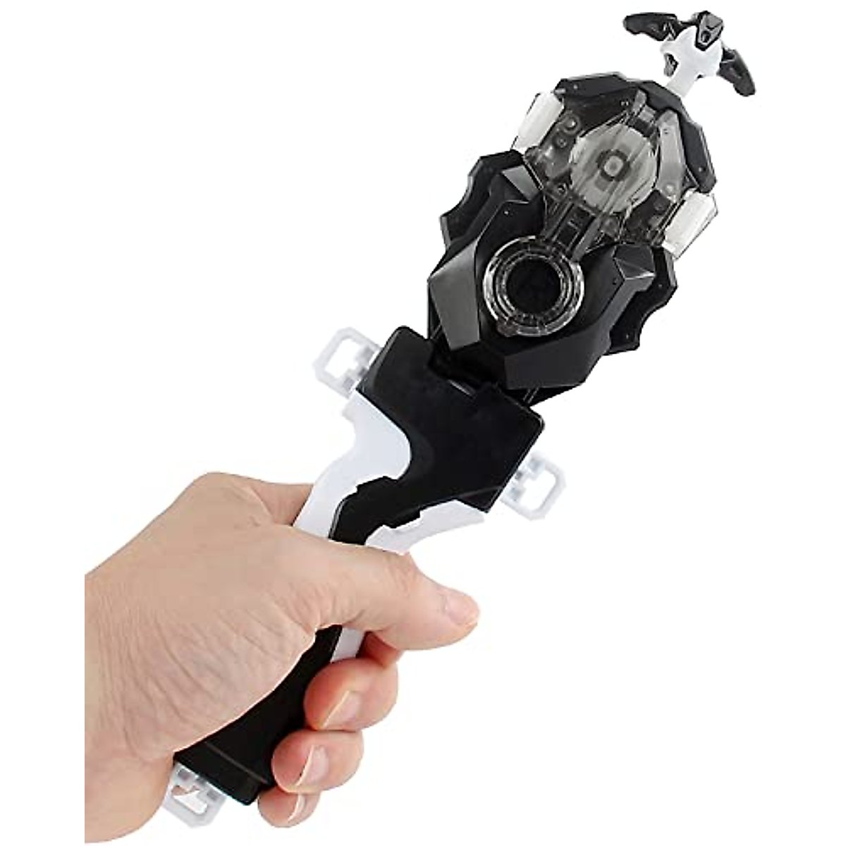 Desamvap Bey Battling Tops Burst Launcher and Grip, B-184 Custom Bey Launcher LR Left Right Spin DB Layer System Compatible with All Bey Burst Series (Black)
