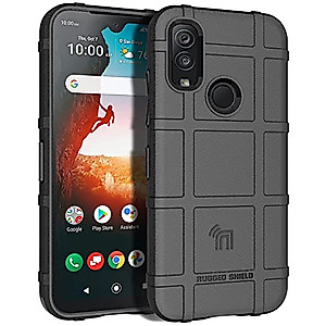 Nakedcellphone Special Ops Series Compatible with Verizon Kyocera DuraSport 5G UW Phone (C6930) Case, Tactical Armor Rugged Shield Cover [Anti-Fingerprint, Matte Grip Texture] - Black