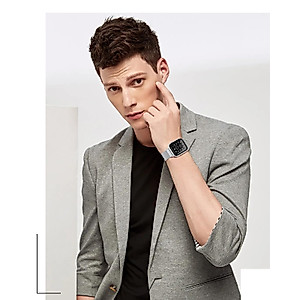 Patented Milanese Loop Compatible with Apple Watch Band 46mm 38mm 40mm 41mm 42mm 44mm 45mm 49mm for Women Men, Magnetic Bands Compatible with iWatch Series 10 9 8 7 6 5 4 3 SE Ultra 2 1