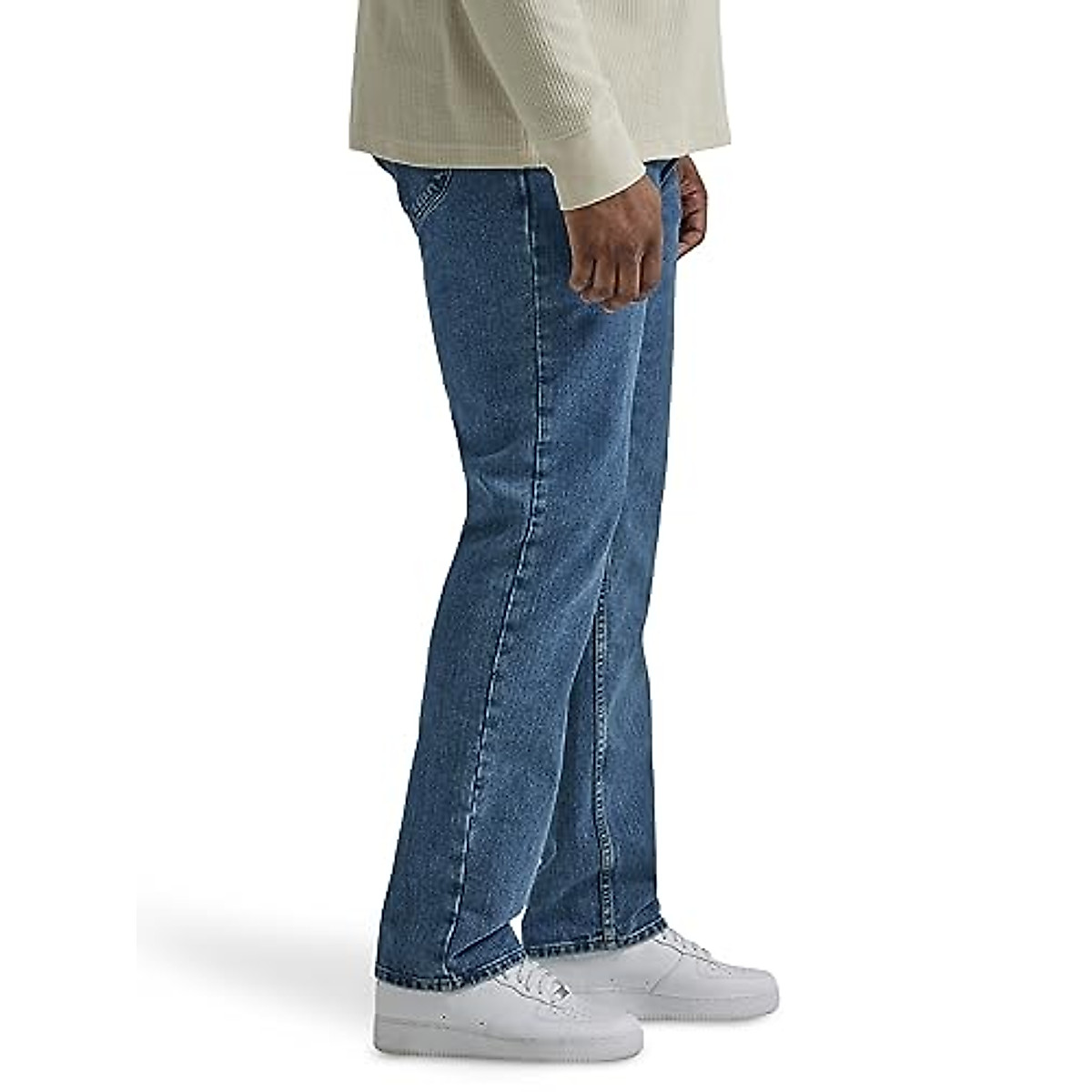 Lee Men's Big & Tall Legendary Regular Straight Jean, Pepper Stone, 44W x 29L