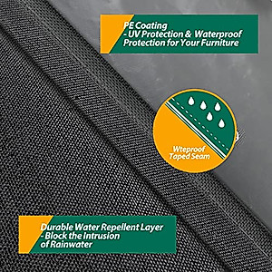 Patio Watcher Cooler Cart Cover Waterproof with Coating, Fits Most 80 Quart Rolling Cooler Cart Cover, Outdoor Beverage Cart Patio Ice Chest Protective Covers, Black，37"(L) x 18" (W) x 29"(H)